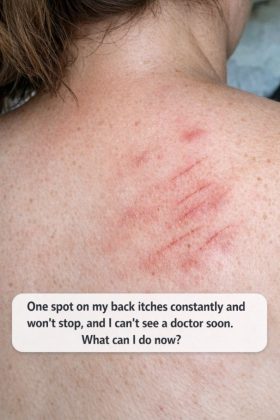 One spot on my back itches constantly and won’t stop, and I can’t see a ...